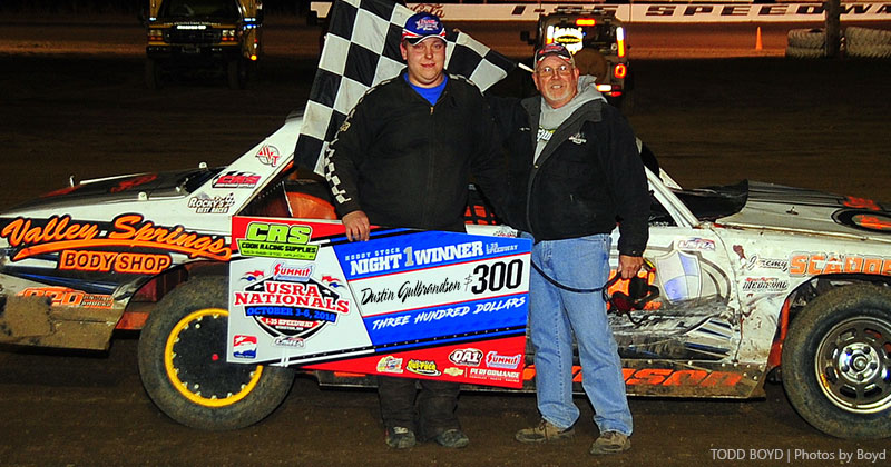 United States Racing Association | Gustin, Heeter, Jackson, Gulbrandson ...