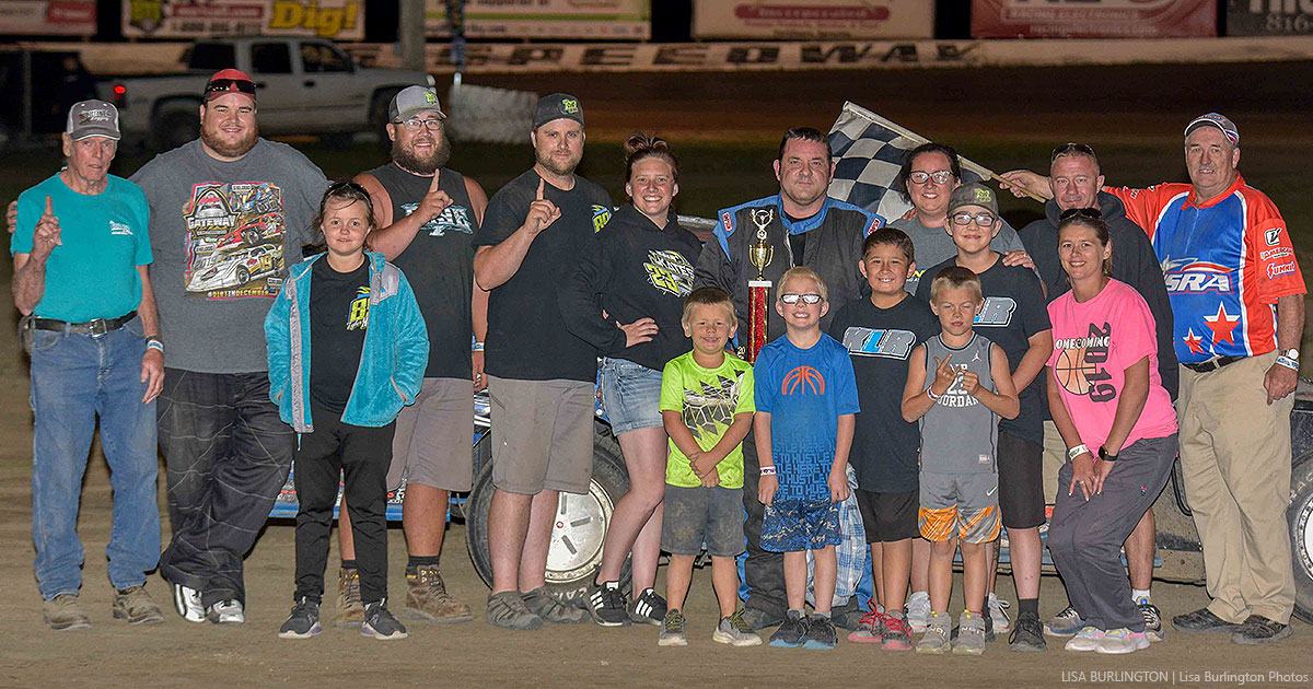 United States Racing Association | Isaacs 1-2 in I-35 Speedway thriller